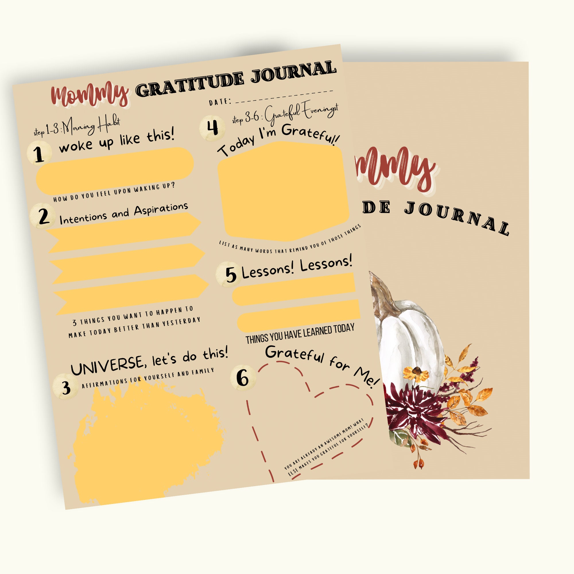Get an Attitude of Gratitude With This Gratitude Journal Page/ - Etsy