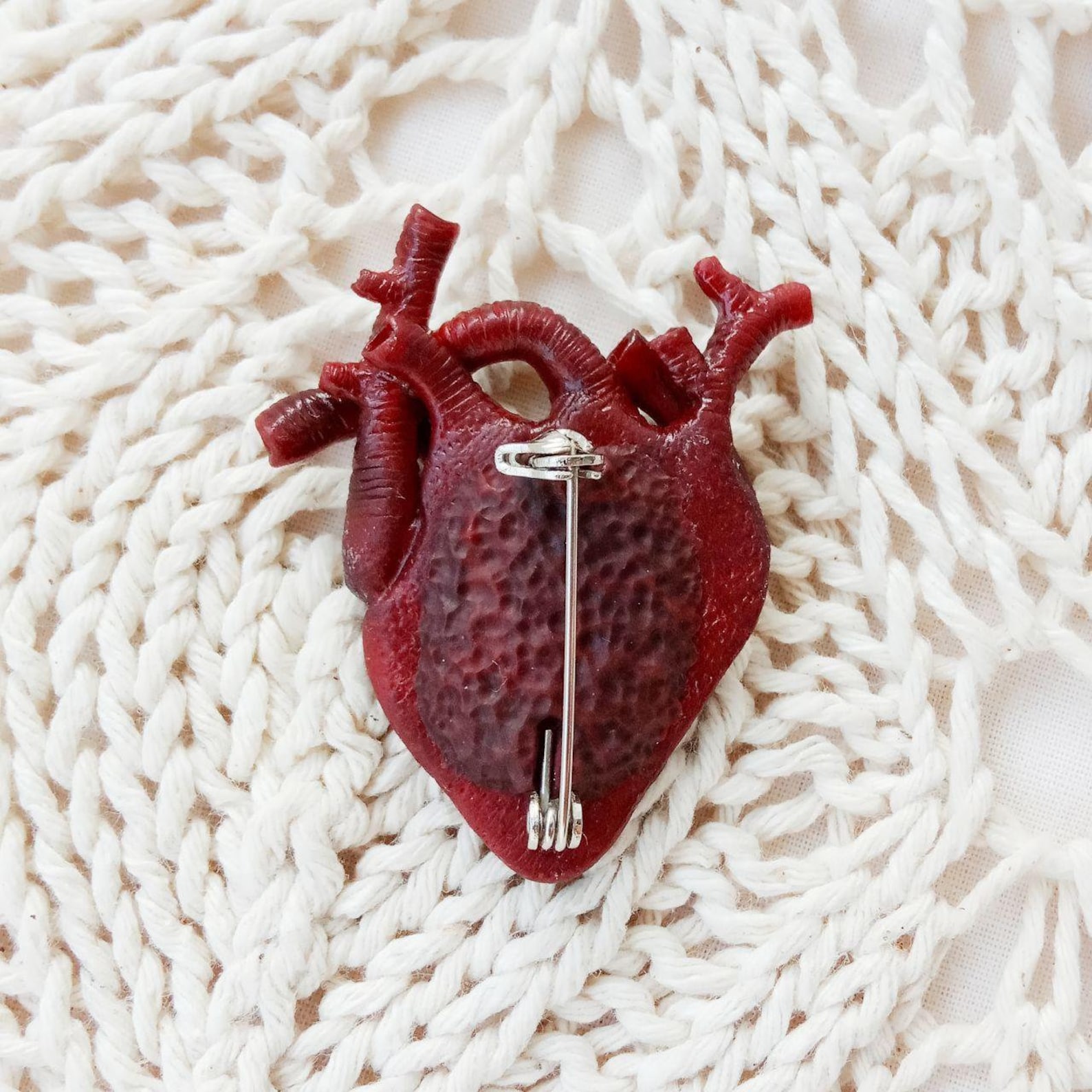 Polymer Clay Anatomic Heart Realistic Miniature Human Heart | Etsy
