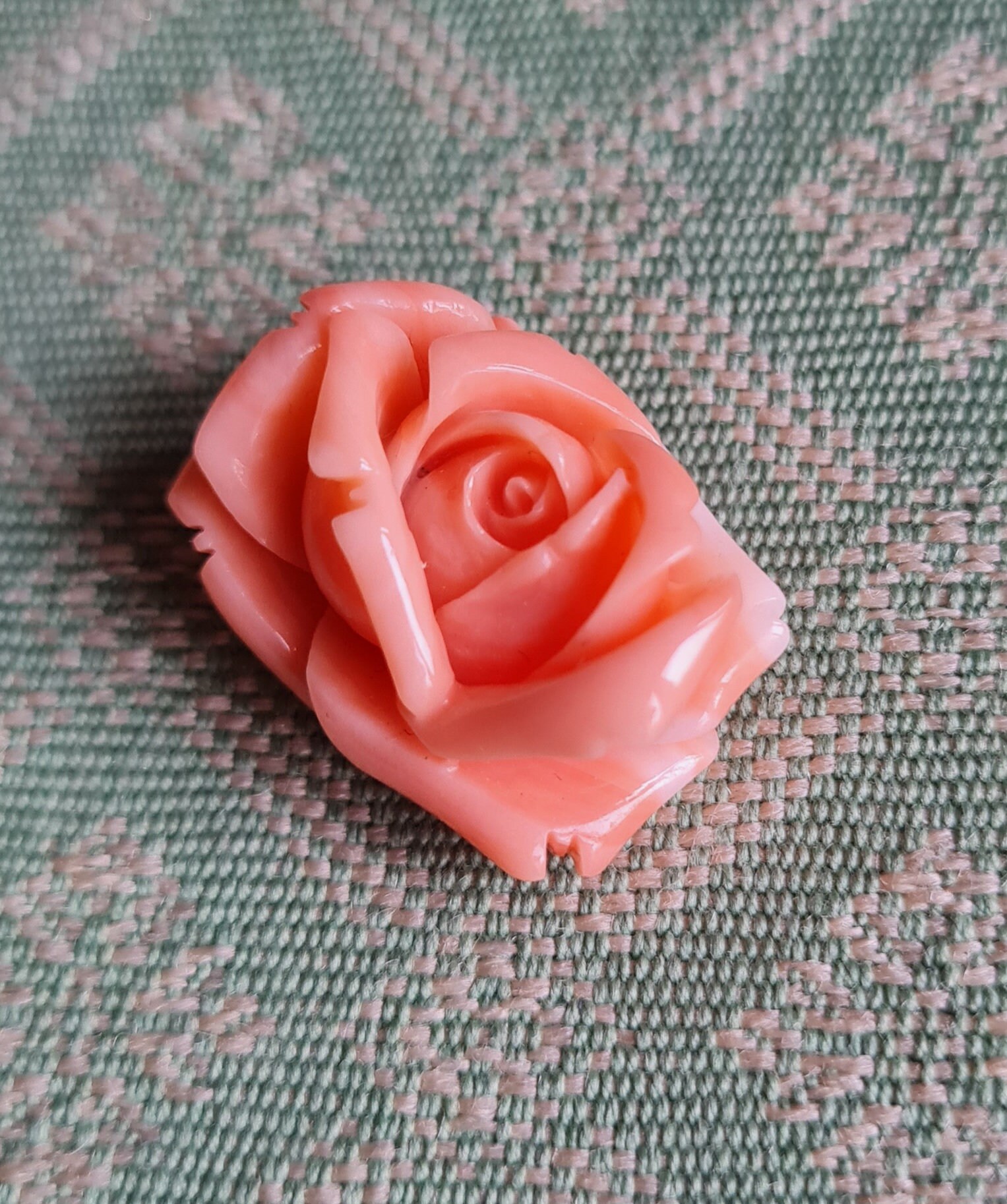 Vintage Natural Japanese Momo Coral Flower for Ring / Pendant - Etsy