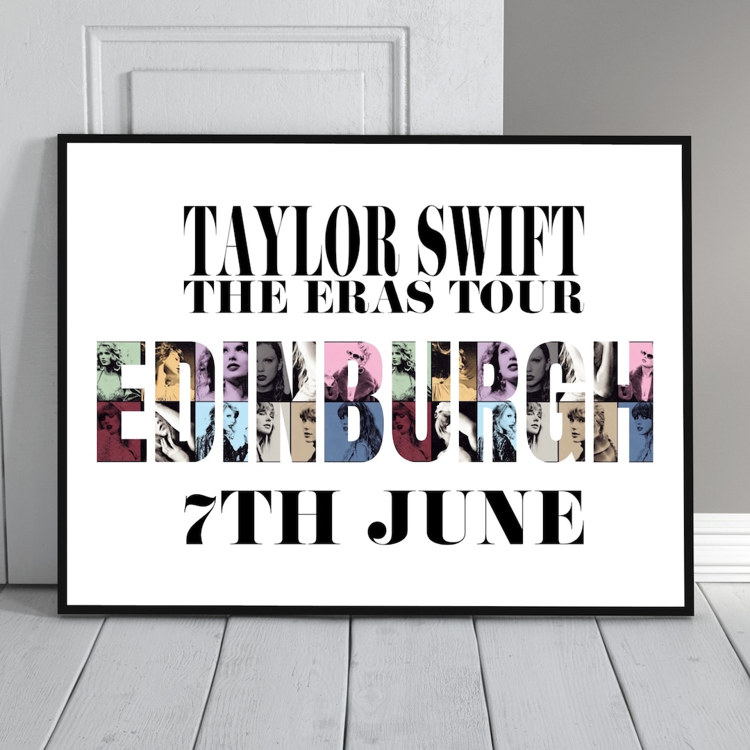 The Eras Tour Show City and Date Sign, Personalised Eras Tour Date ...