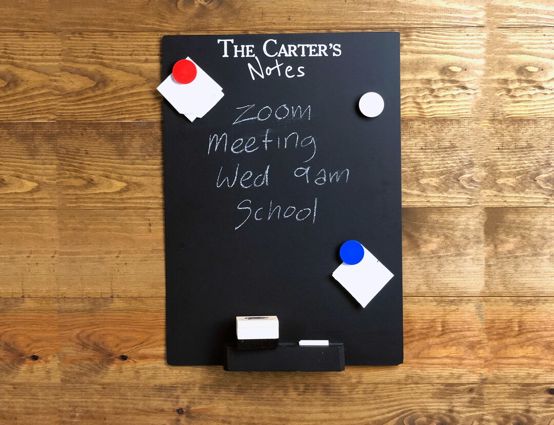 Personalised MAGNETIC notes Chalkboard Available - Etsy