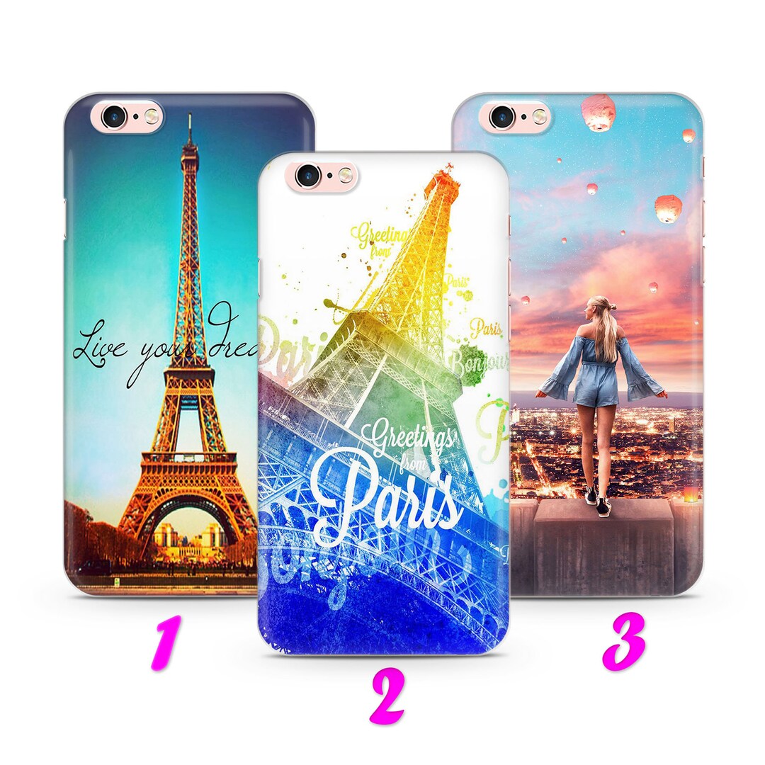 PARIS 1 iPhone 4 5 SE 1 2 3 Gen 6 7 8 X S Max Plus XR Thin Case Cover ...