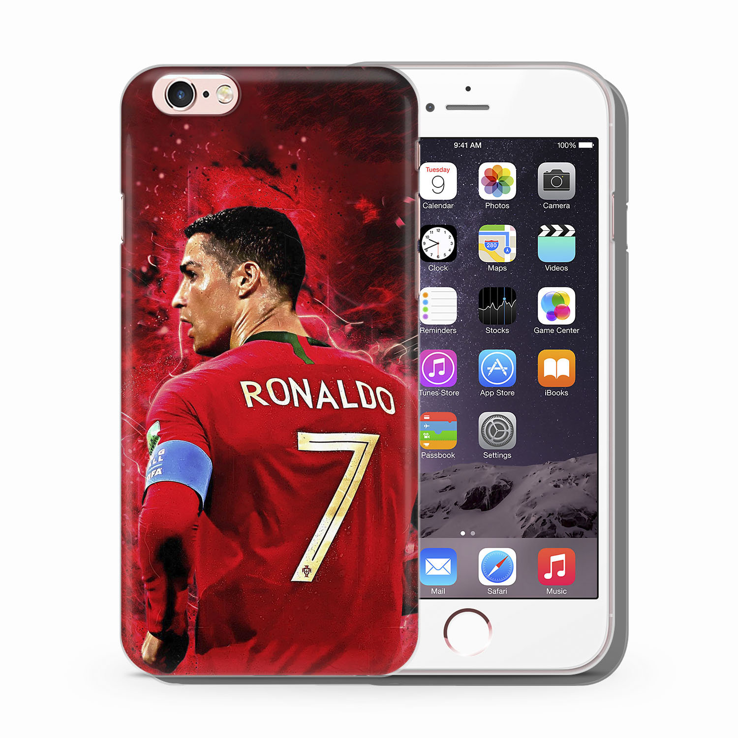 Cristiano RONALDO iPhone 4 5 SE 1 2 3 Gen 6 7 8 X S Max Plus XR Thin ...