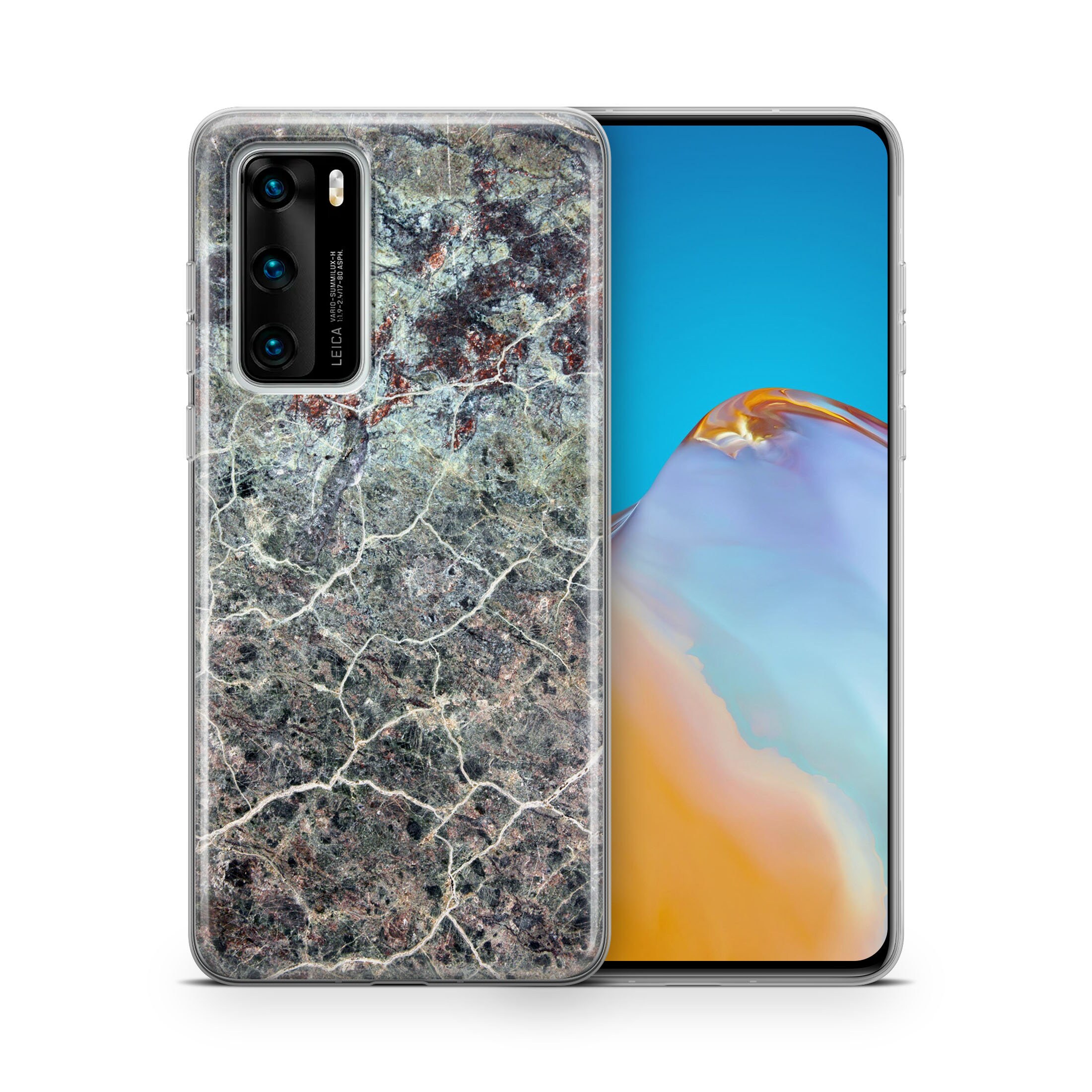 MARBLE Stone 3 HUAWEI P9 P10 P20 P30 P40 Lite Pro Plus LG G5 G6 Case ...