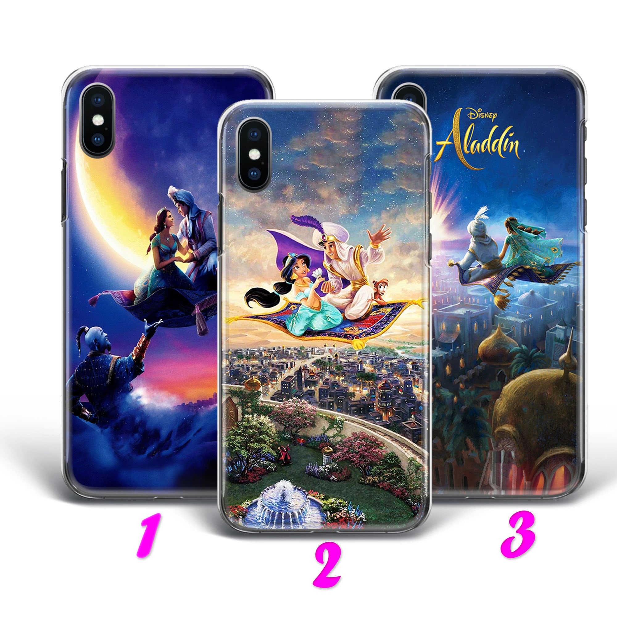 ALADDIN 2 iPhone 4 5 SE 1 2 3 Gen 6 7 8 X S Max Plus XR Thin Case Cover ...