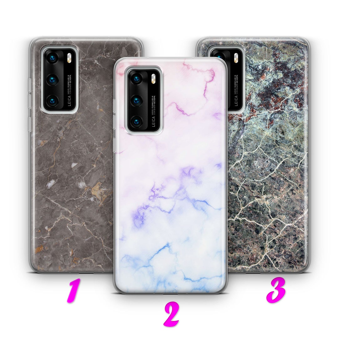 MARBLE Stone 3 HUAWEI P9 P10 P20 P30 P40 Lite Pro Plus LG G5 G6 Case ...