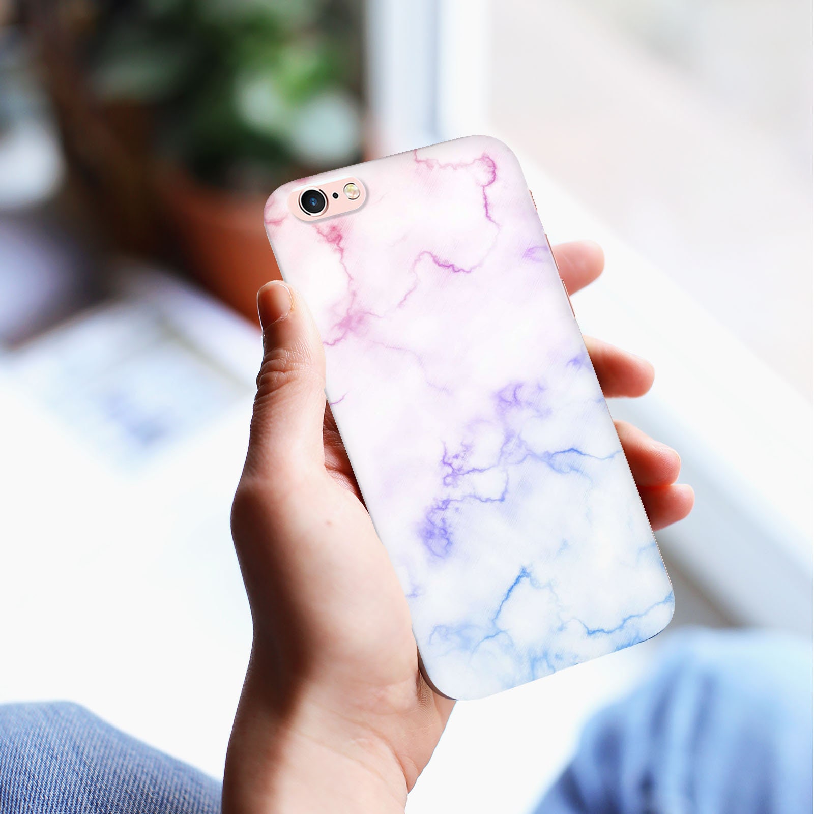 MARBLE Stone 3 iPhone 4 5 SE 1 2 3 Gen 6 7 8 X S Max Plus XR Thin Case ...