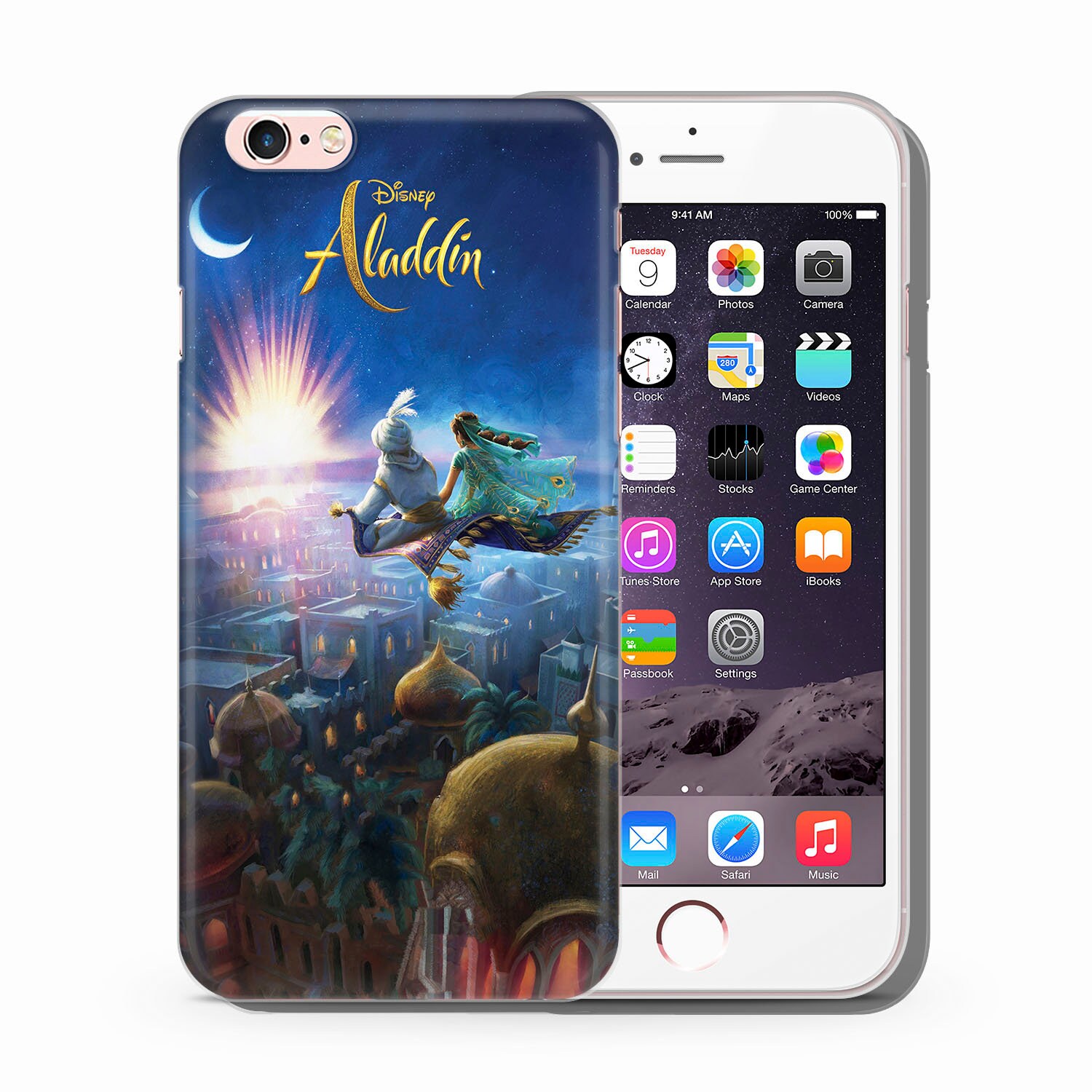 ALADDIN 2 iPhone 4 5 SE 1 2 3 Gen 6 7 8 X S Max Plus XR Thin Case Cover ...