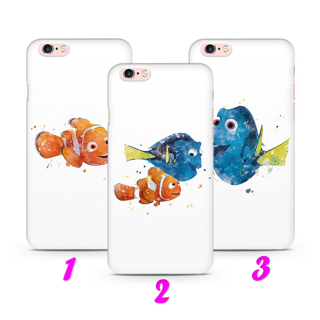 Finding Nemo Dory 3 iPhone 4 5 SE 1 2 3 Gen 6 7 8 X S Max Plus XR Thin ...