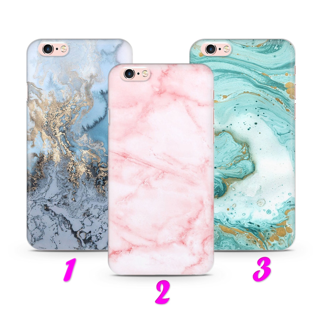 MARBLE Stone 2 iPhone 4 5 SE 1 2 3 Gen 6 7 8 X S Max Plus XR Thin Case ...