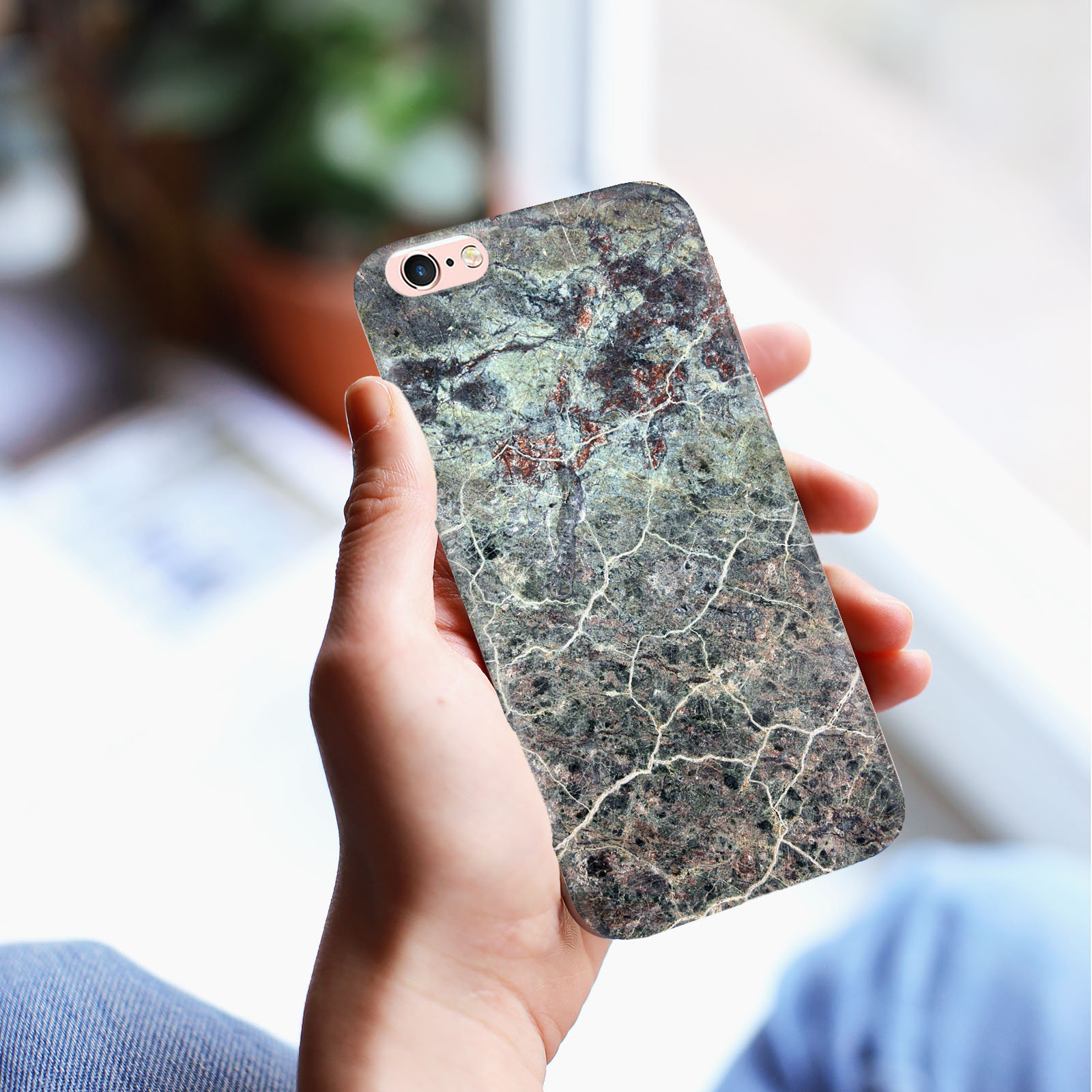 MARBLE Stone 3 iPhone 4 5 SE 1 2 3 Gen 6 7 8 X S Max Plus XR Thin Case ...