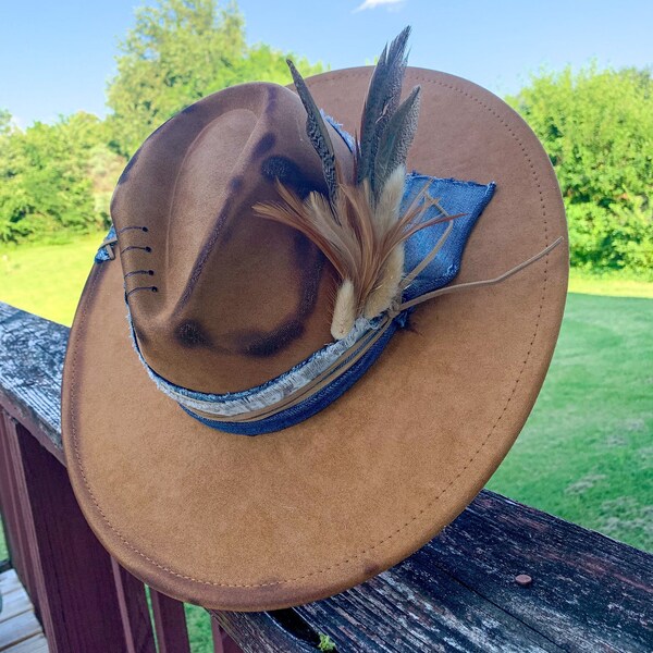 Custom Hand Burned Cowboy Hat - Etsy