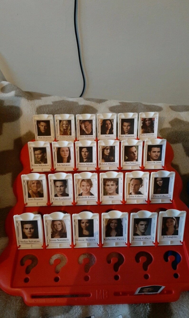 The Vampire Diaries Guess Who TVD Edition digital Document - Etsy