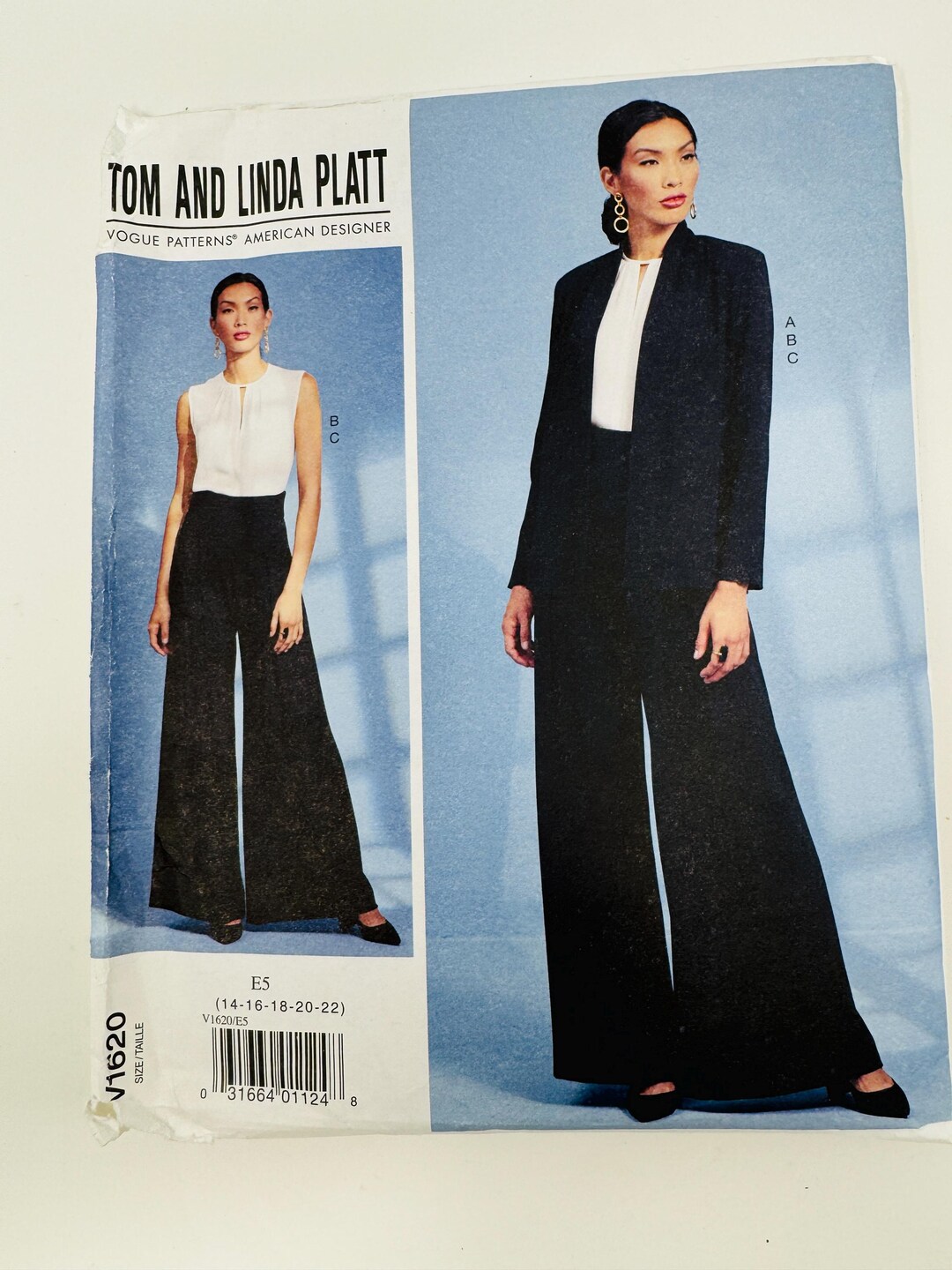 Vogue 1620 American Designer Sewing Pattern Misses' Jacket, Top and ...