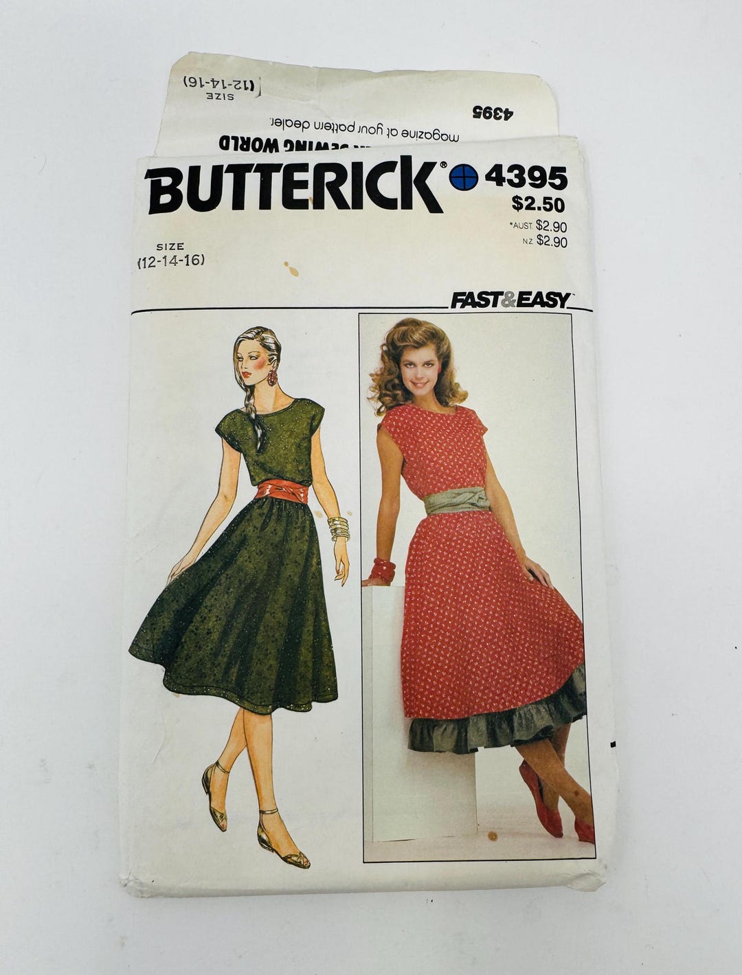 Butterick 4395 Fast & Easy Sewing Pattern Misses' Dress Petticoat and ...