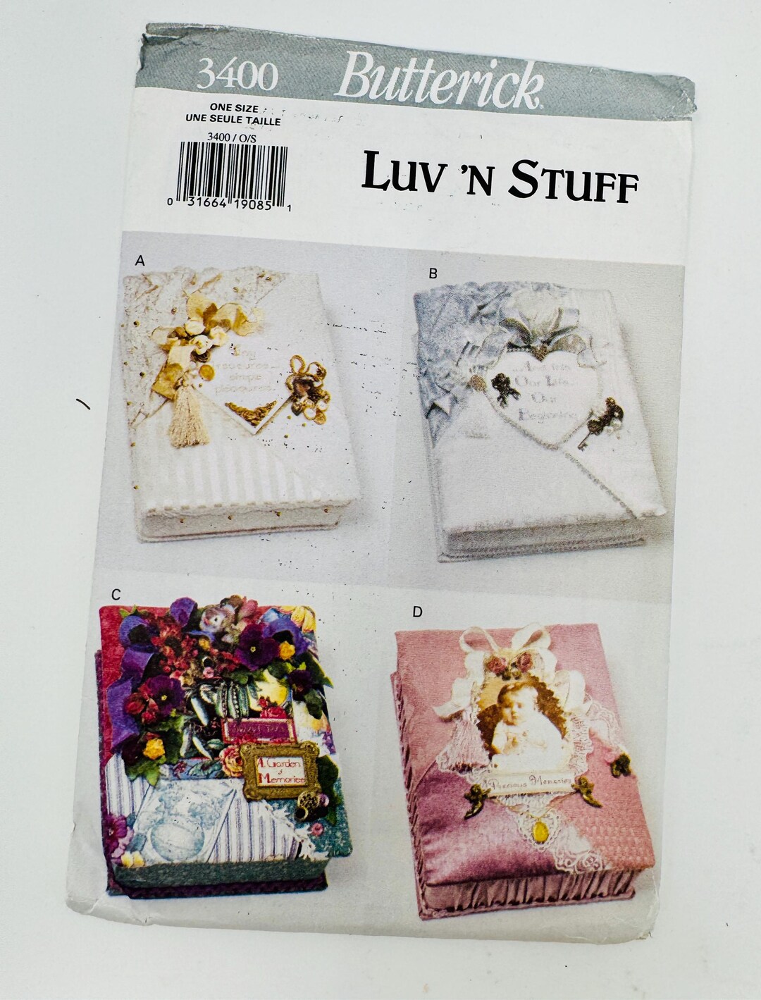 Butterick Luv 'N Stuff Crafts 3400 Memory Boxes Sewing Pattern Uncut - Etsy