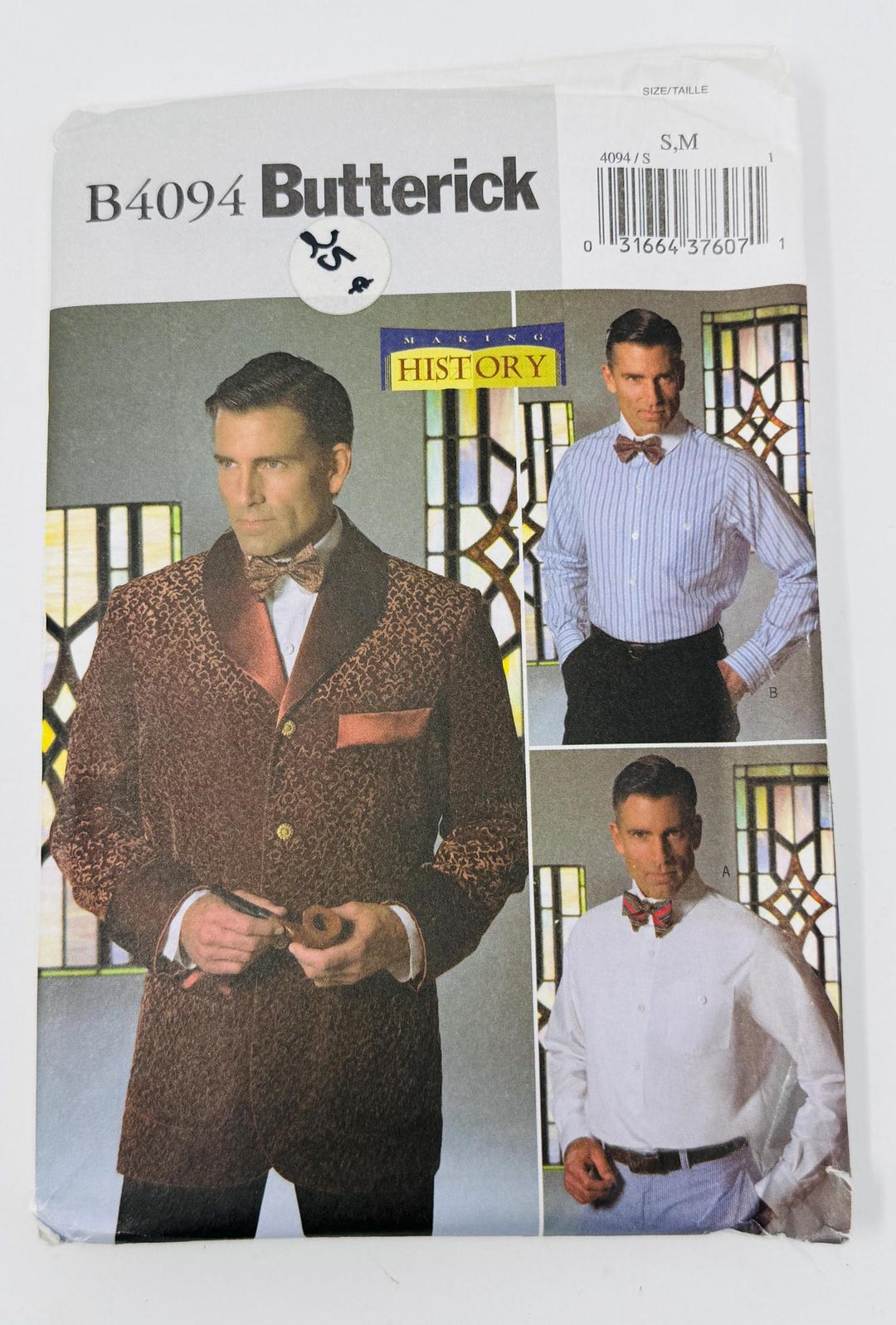 Butterick Making History 4094 Men's Sewing Pattern Edwardian Costumes ...