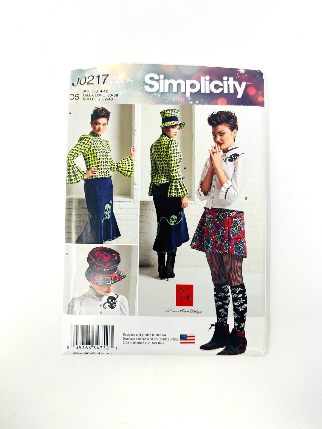 Simplicity Pattern J0217 8020 Karen Fleisch Designs Misses' Blouse Hat ...