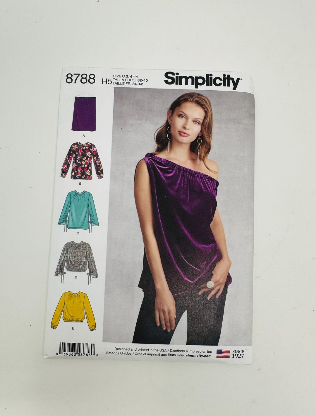 Simplicity 8788 Sewing Pattern Misses' Pullover and Pillowcase Tops in ...