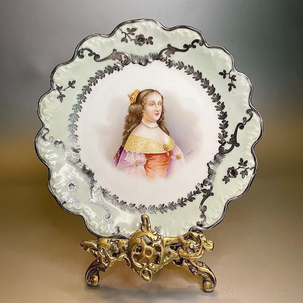 Painted Silver Plate - Etsy