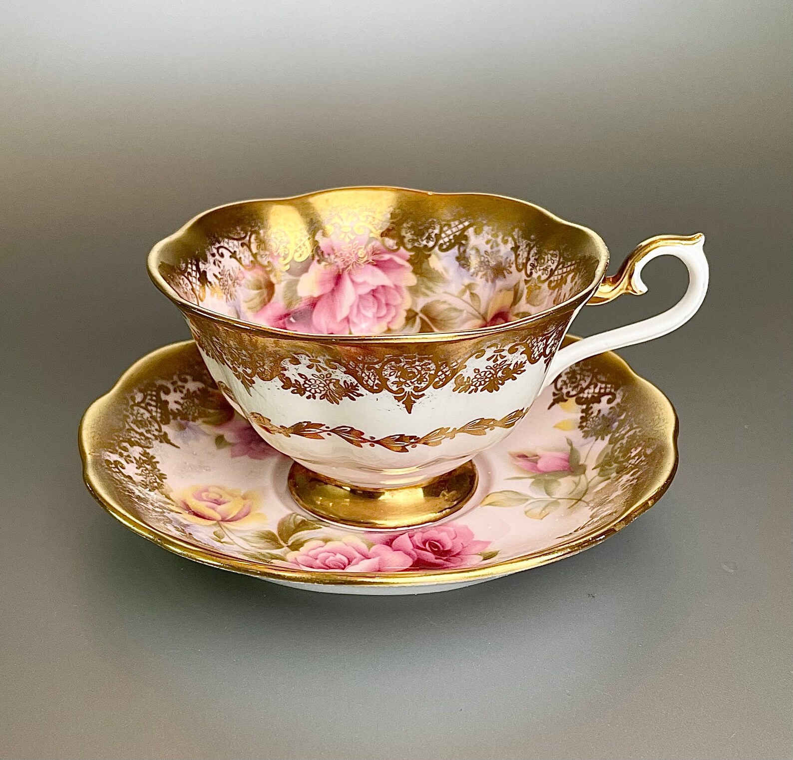 Vintage Royal Albert England Portrait Series Tea Cup and Saucer - Etsy