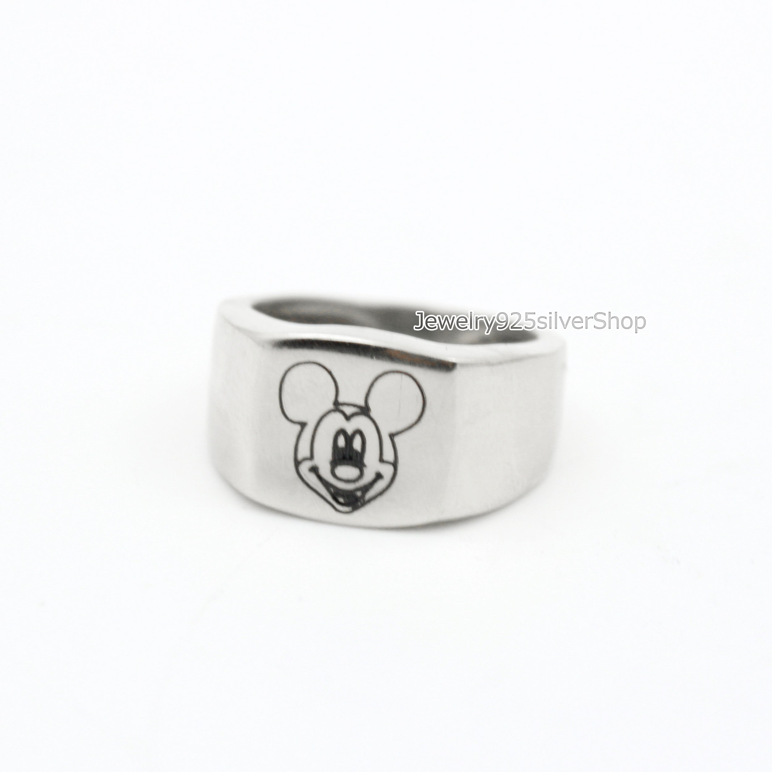 Mickey Mouse Octagonal Ring For Men By CRISLU ShopDisney, 57% OFF