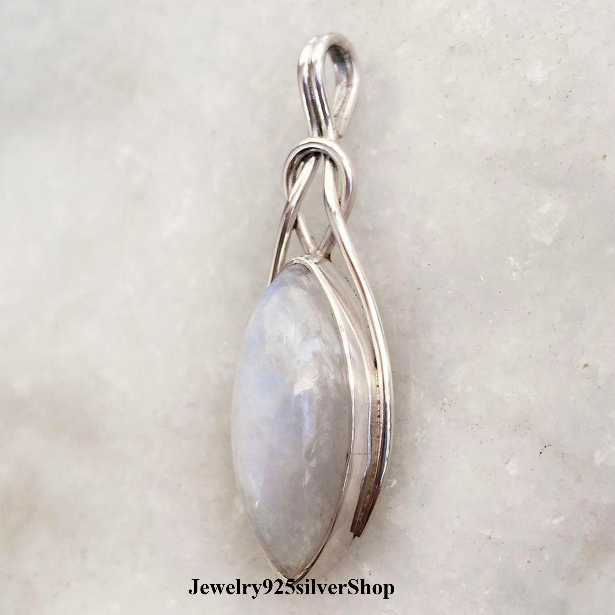 Rainbow Moonstone 925 Solid Sterling Silver Handmade - Etsy
