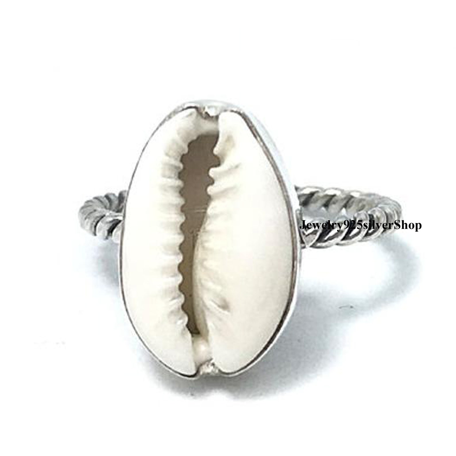 Cowrie Shell Ring 925 Silver Sterling Handmade Ring Gemstone - Etsy