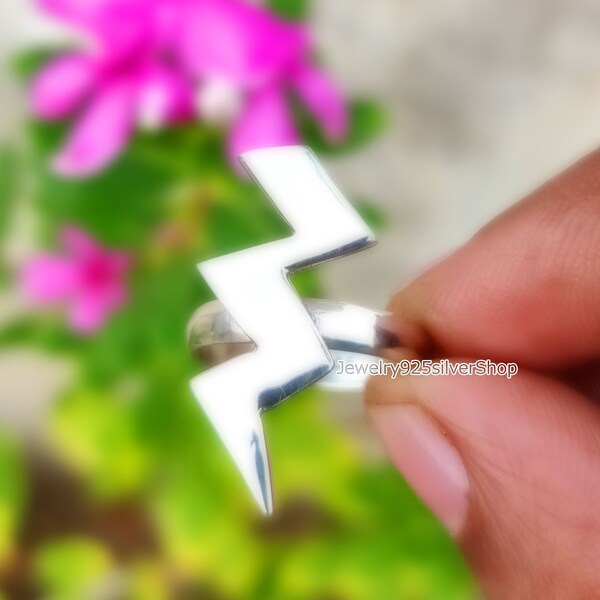 Lightning Bolt Ring - Etsy