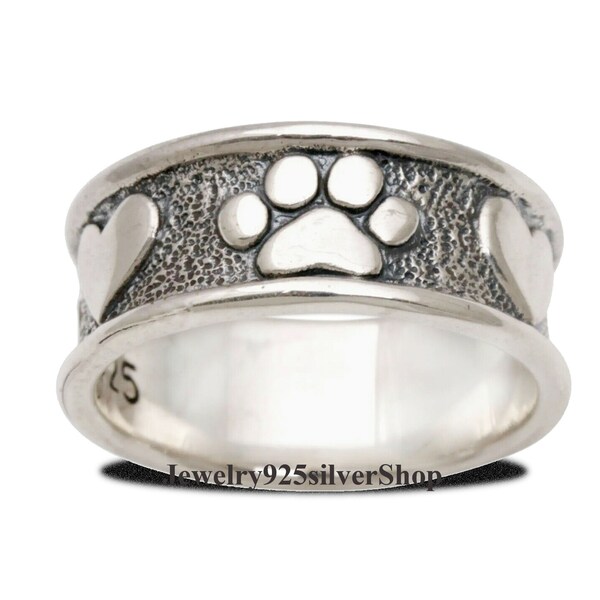 Paw Print Ring - Etsy