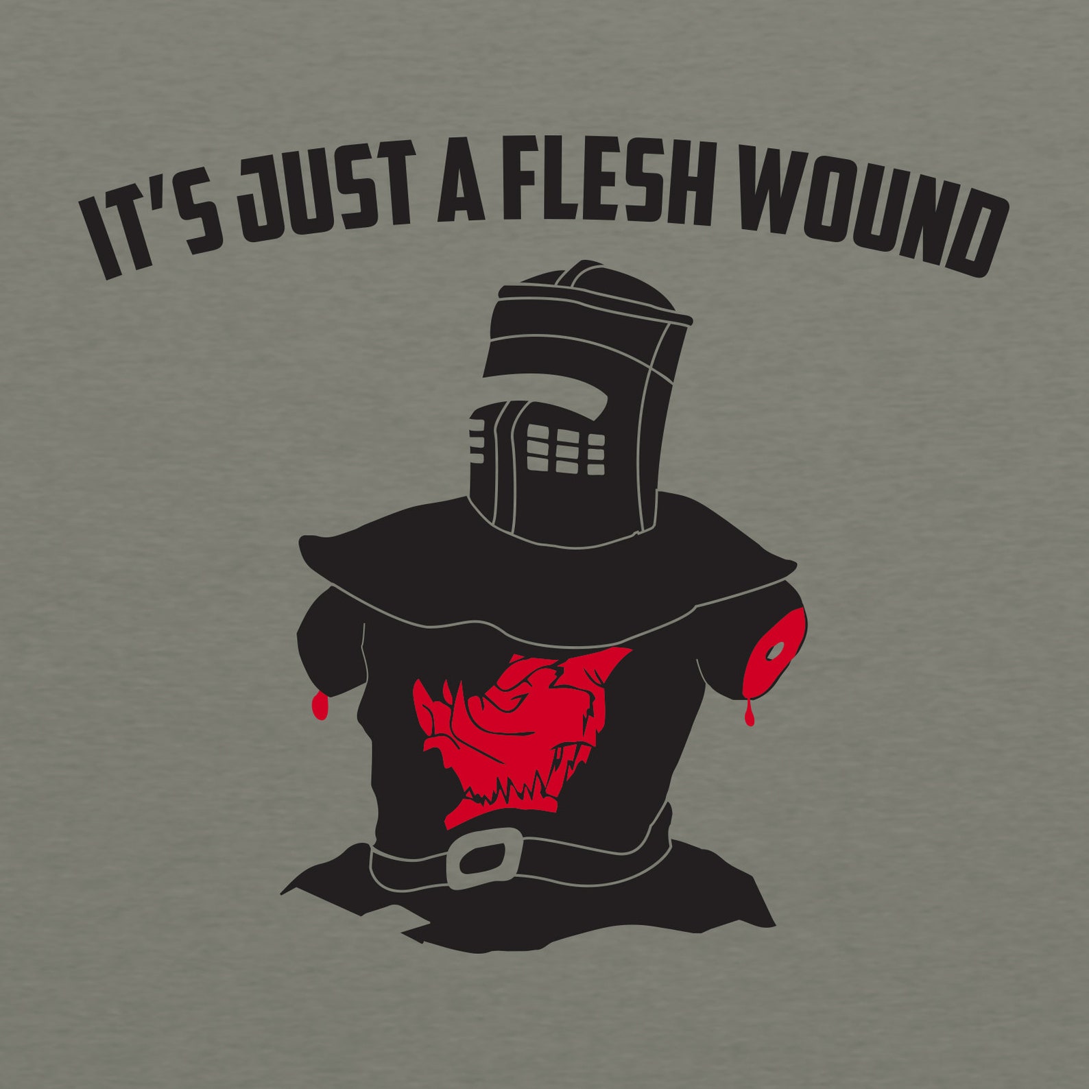 It's Just A Flesh Wound Black Knight Funny Cult Classic | Etsy