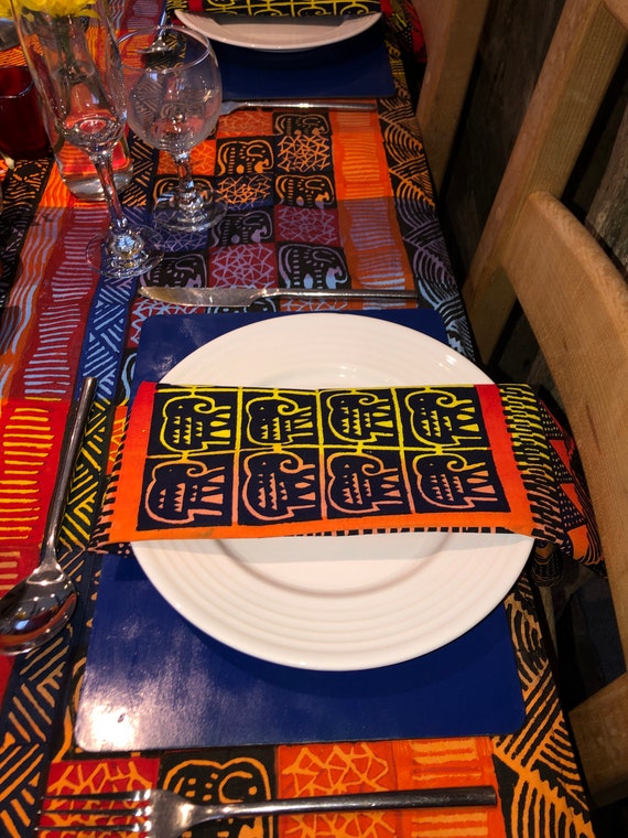 African Napkins Handmade in Zimbabwe set of 4 - Etsy