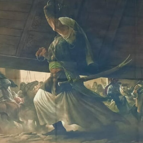 Imam Ali Khaiber Fabric on Wall Banner/ High Quality Banner - Etsy