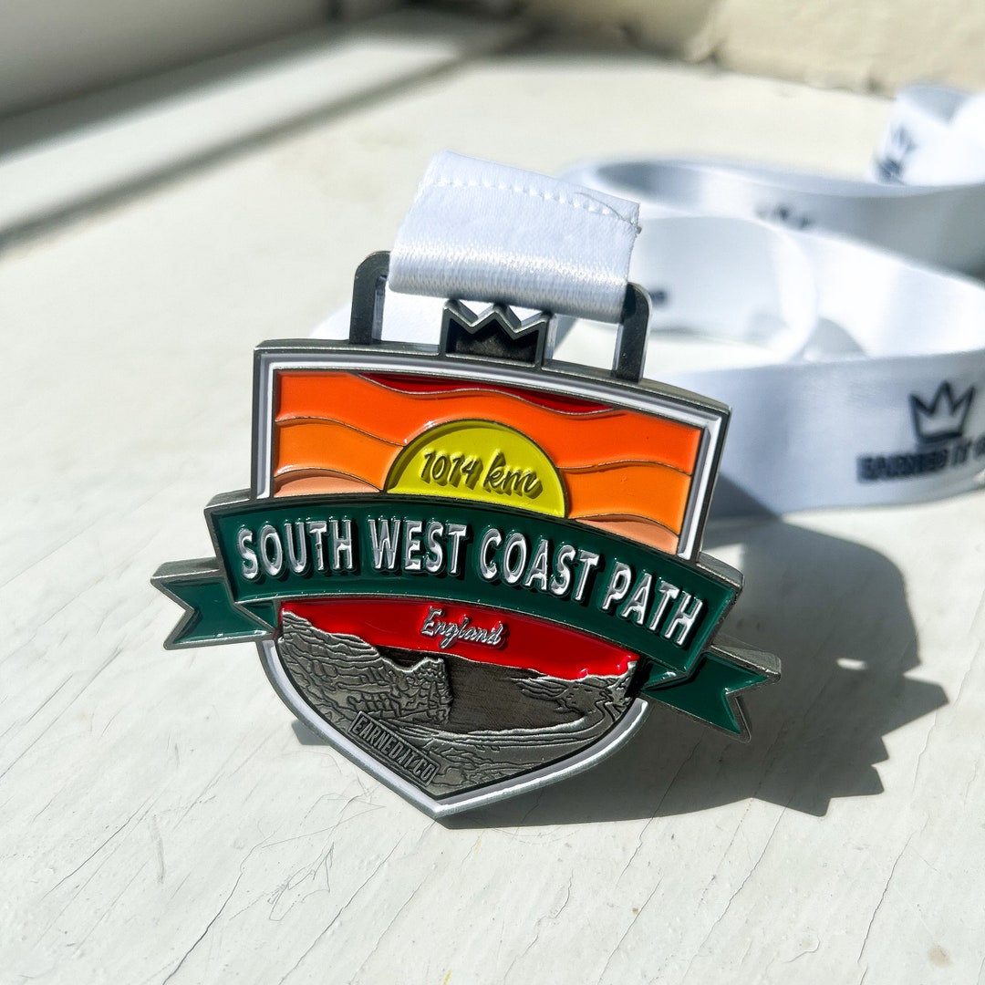 South West Coast Path Medal - Etsy UK