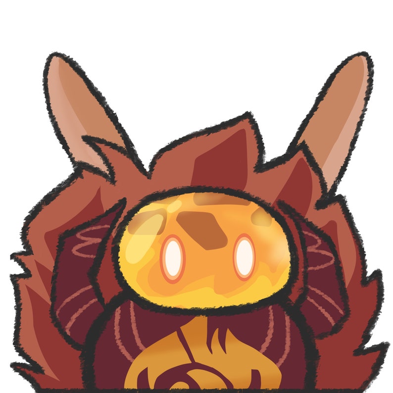 Genshin Impact Sticker: Pyro Hilichurl and Slime - Etsy