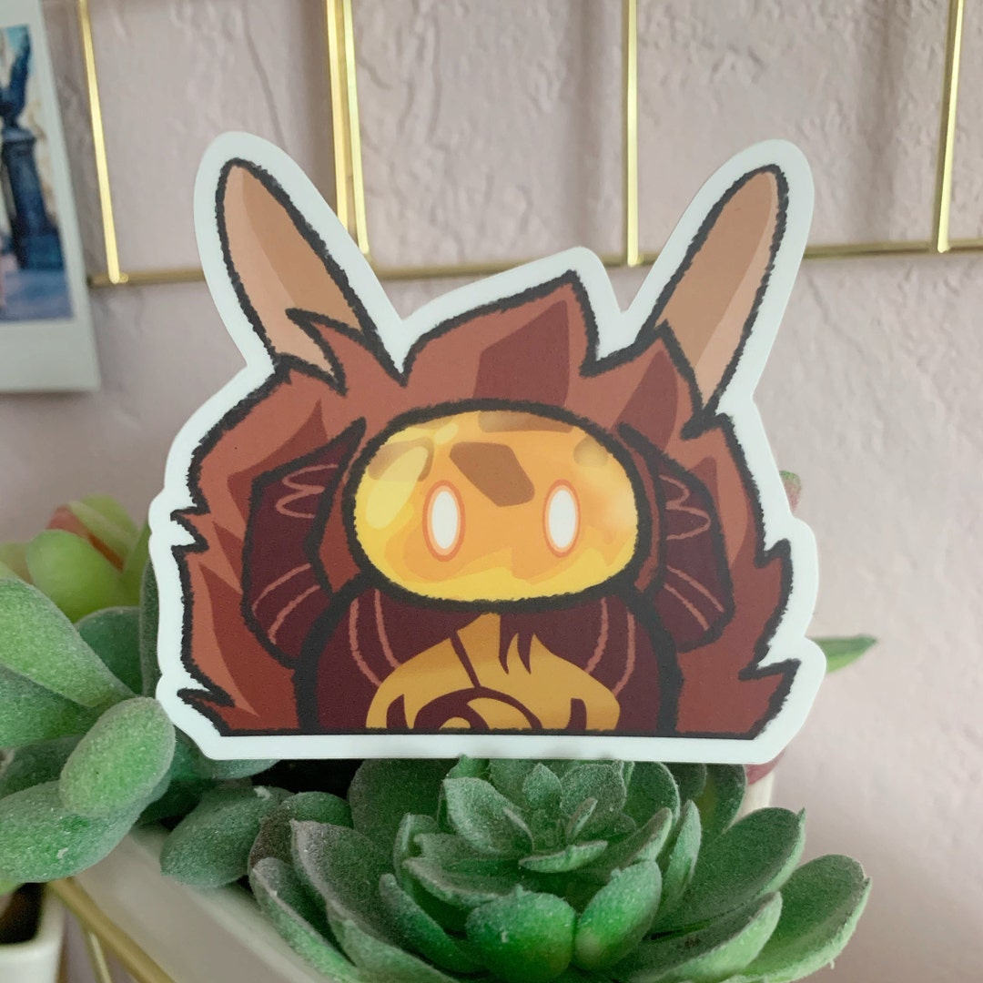 Genshin Impact Sticker: Pyro Hilichurl and Slime - Etsy