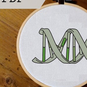 Embroidery Digital Pattern DNA, Biology - Etsy