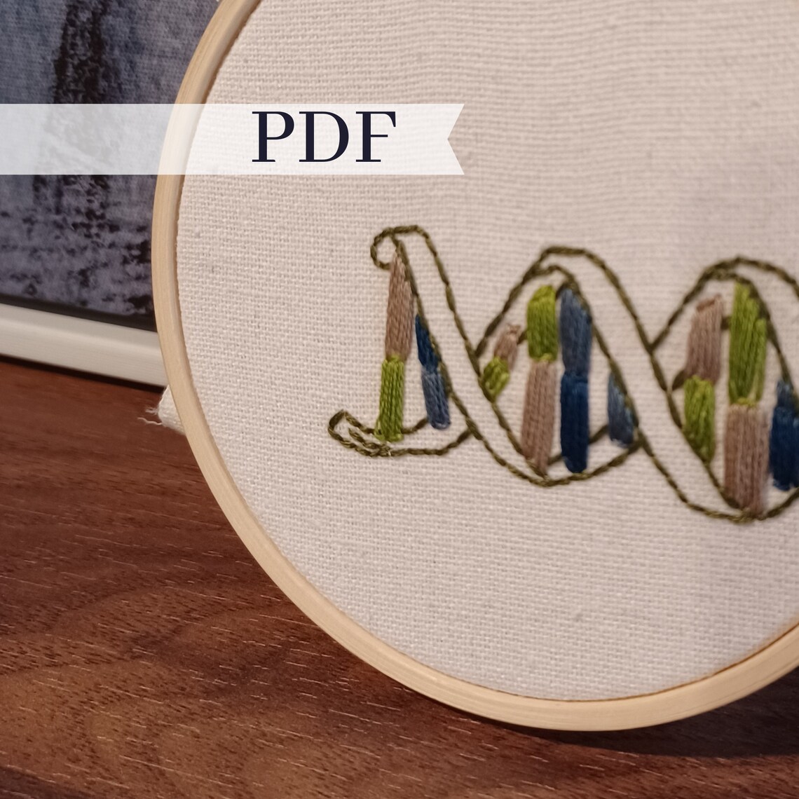 Embroidery Digital Pattern DNA, Biology - Etsy