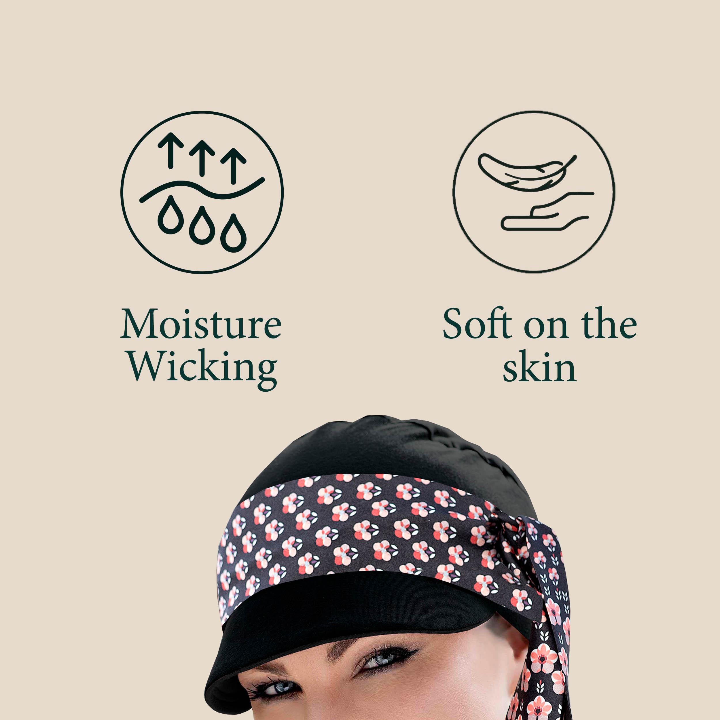 Summer Chemo Headwear, Italian Print Scarf, UPF 50+ Sun Protection Hat ...