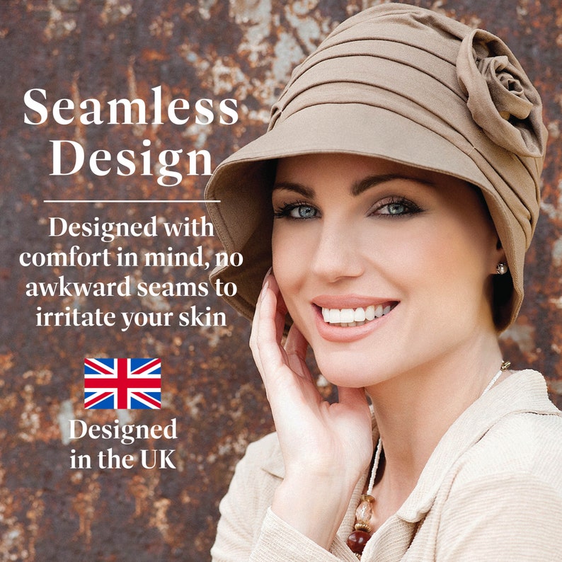 Bamboo Chemo Sun Hat With Flower, Summer Headwear for Women, UPF 50 ...