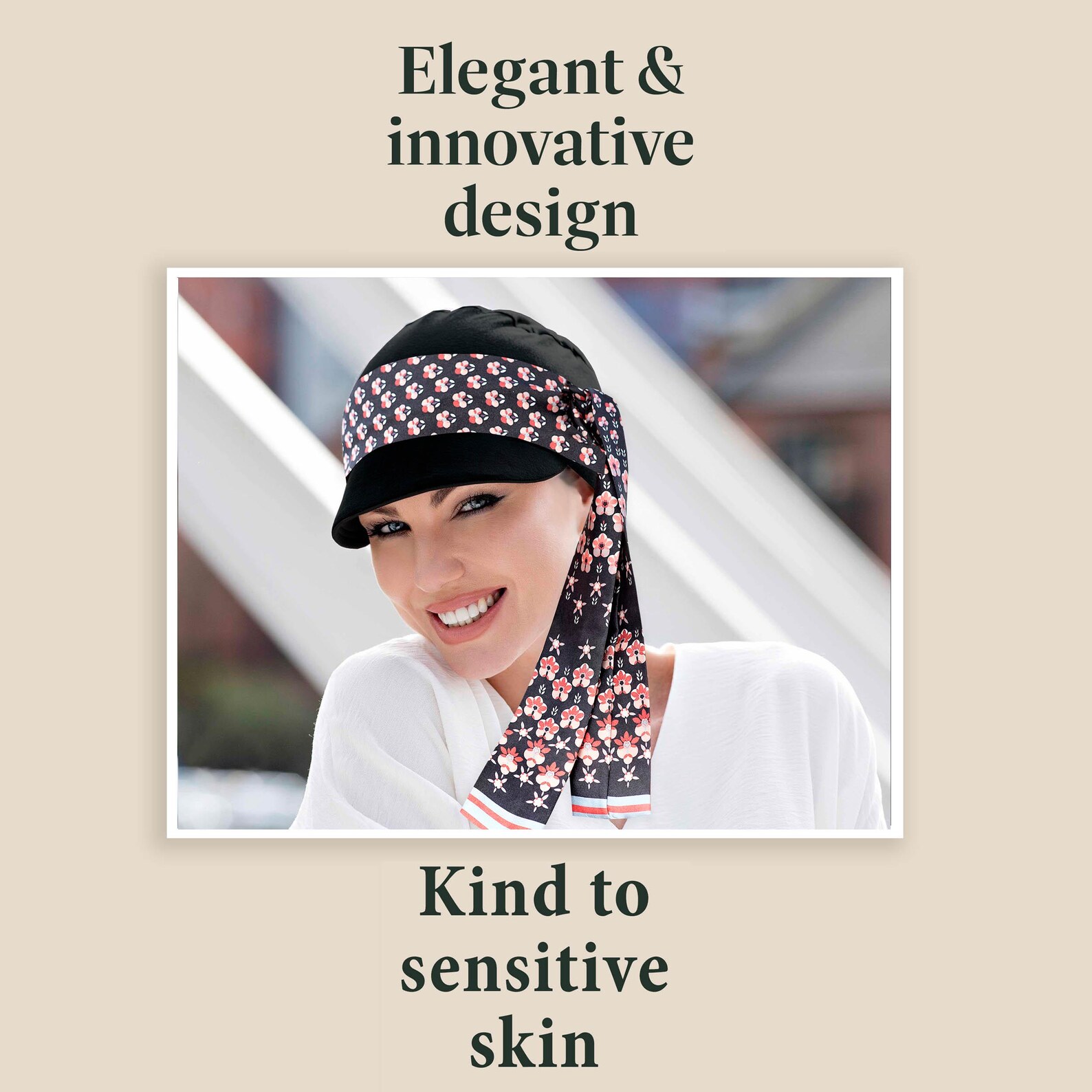 Summer Chemo Headwear, Italian Print Scarf, UPF 50+ Sun Protection Hat ...