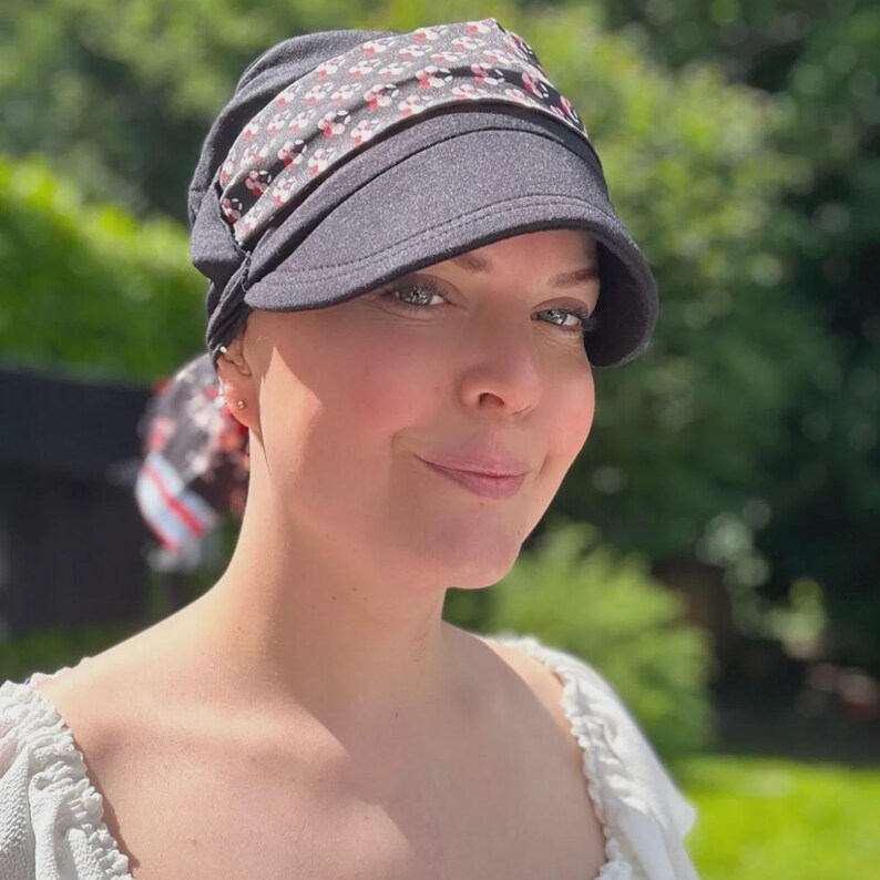 Summer Chemo Headwear, Italian Print Scarf, UPF 50+ Sun Protection Hat ...