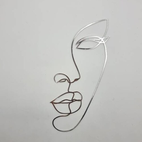 Lady Face Silhouette Cake Topper Acrylic - Etsy