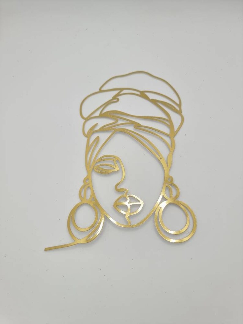 Line Art Face Cake Topper Charm Abstract Line Art Cake - Etsy