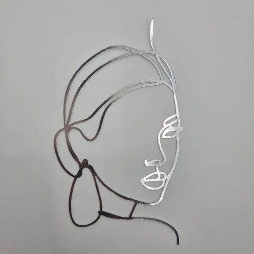 Line Art Face Cake Topper Charm Abstract Line Art Cake - Etsy