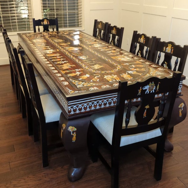 Wood Dining Table - Etsy