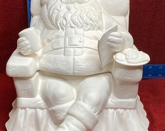 Ceramic Bisque Santa - Etsy