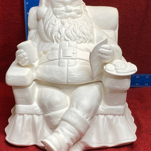 Ceramic Bisque Wisconsin State Santa Claus Gare Ready to Paint | Etsy