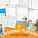 Christmas Nativity Set for Kids, Instant Download, Christmas Workbook ...