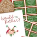 Would You Rather Christmas Game, Christmas Games, Instant Download ...